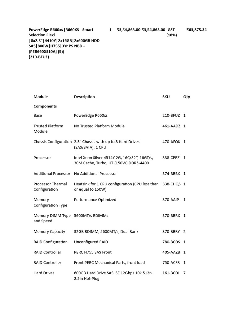 PowerEdge R660xs 1 | PDF | Central Processing Unit | Computer Architecture