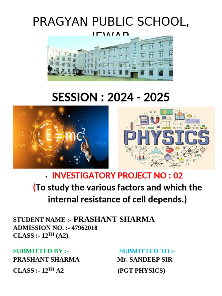 Prashant Sharma Physics | PDF