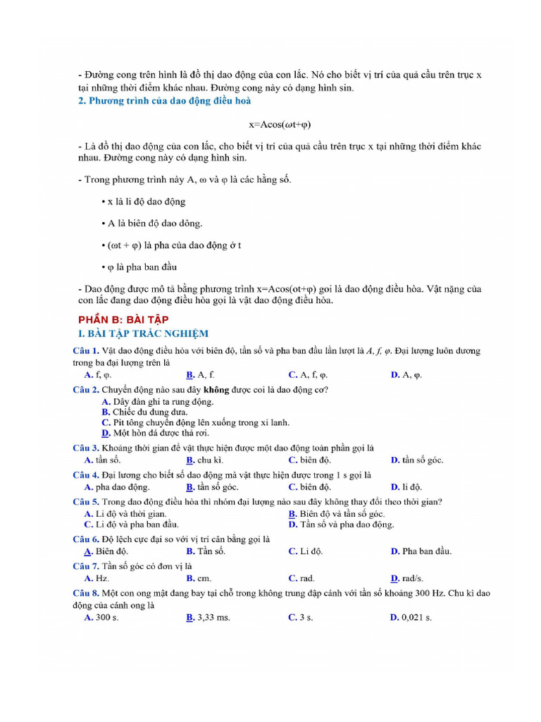 Bo Bai tap Vat Li 11 chuong trinh moi check | PDF