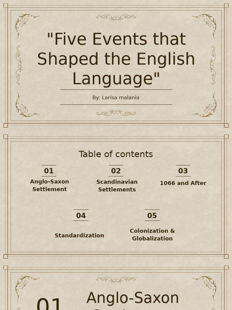 Key Events Shaping English Language | PDF