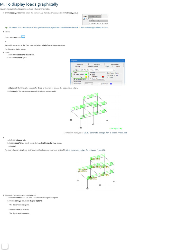 M. To display loads graphically | PDF