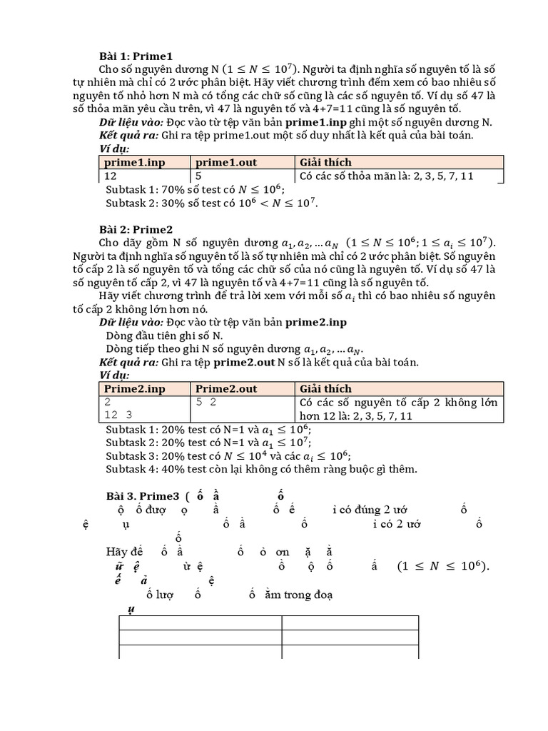 2 Bai tap ve so nguyen to | PDF
