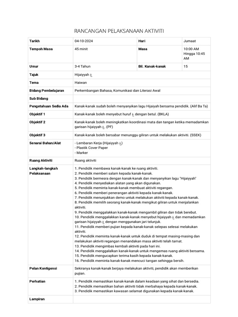 Jumaat (Hijaiyah Ghin) | PDF