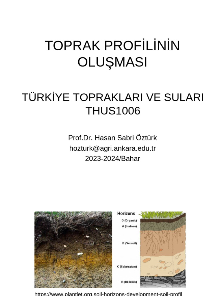 Hafta 5 Toprak Profili | PDF