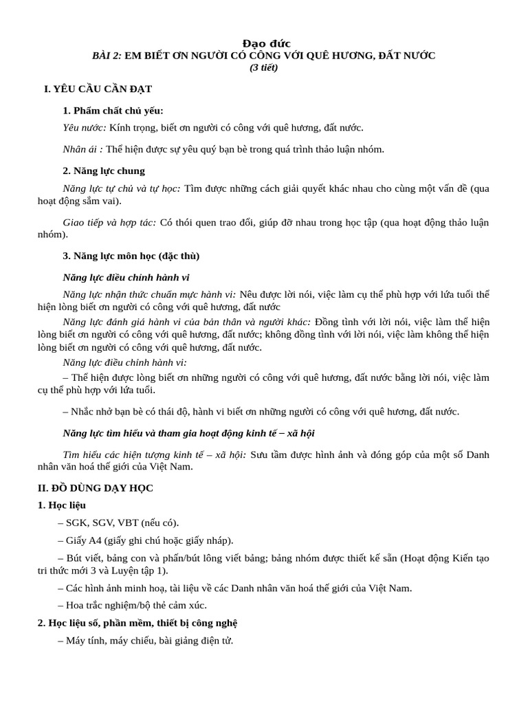 KHBD -ĐẠO ĐỨC-TUẦN 3_LỚP 5_CTST | PDF