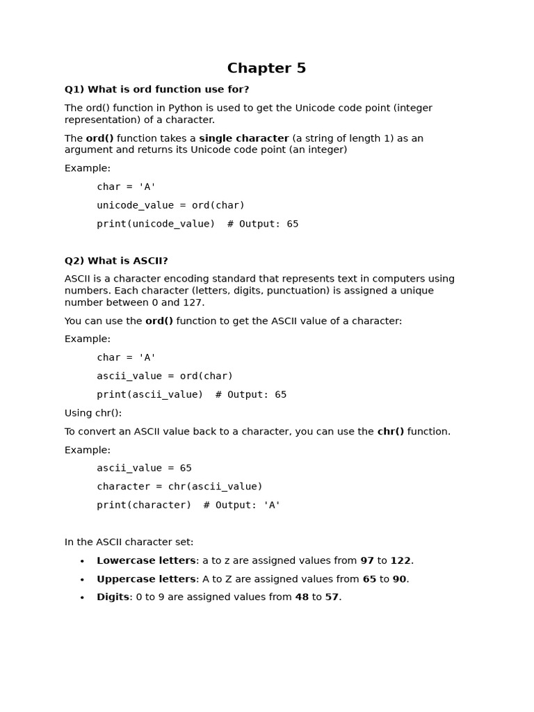 Chapter 5+6+7 | PDF | Parameter (Computer Programming) | Control Flow
