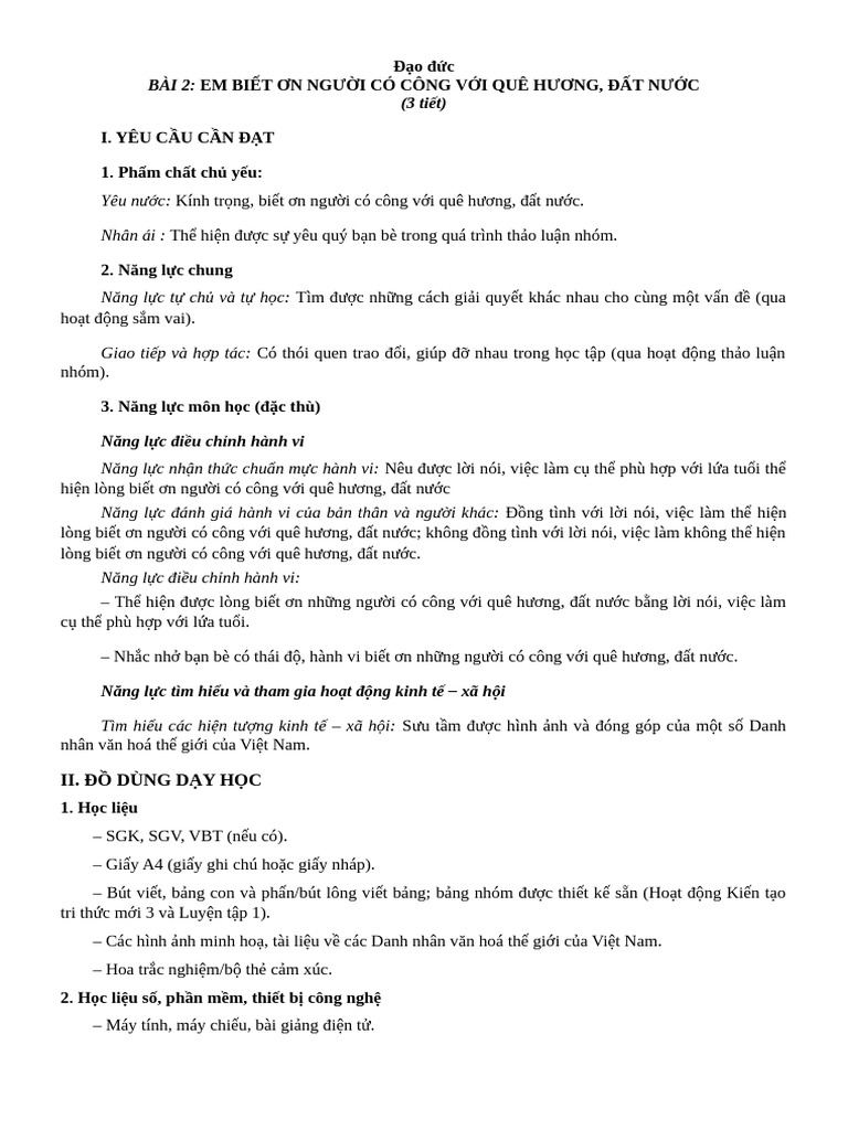 KHBD -ĐẠO ĐỨC-TUẦN 5 - LỚP 5 - CTST | PDF