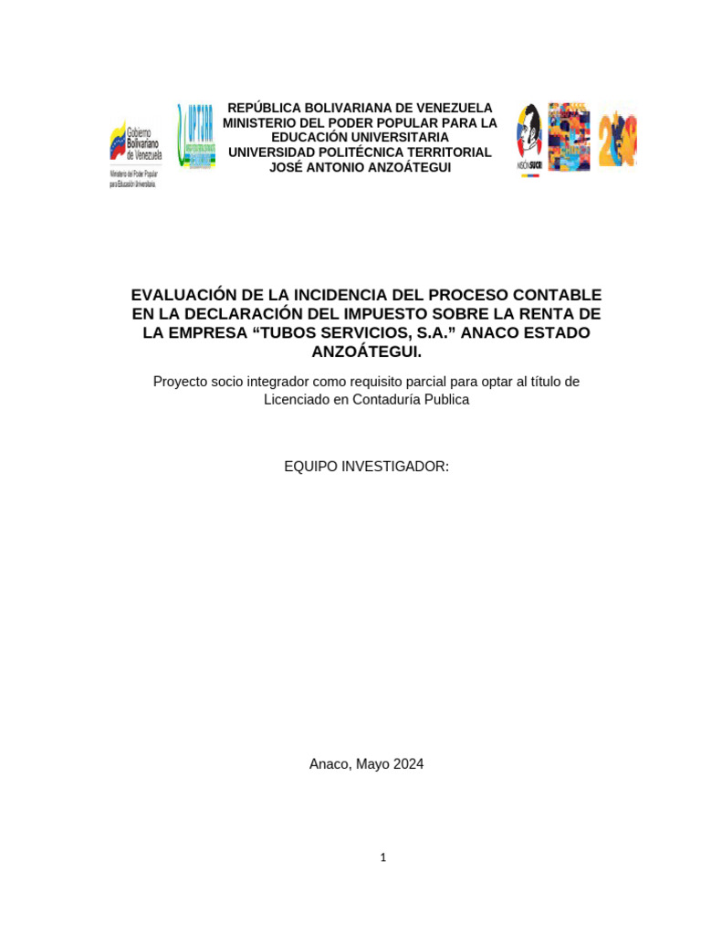 Proyecto Uptjaa 2024 Modificado | PDF | Contabilidad | Business