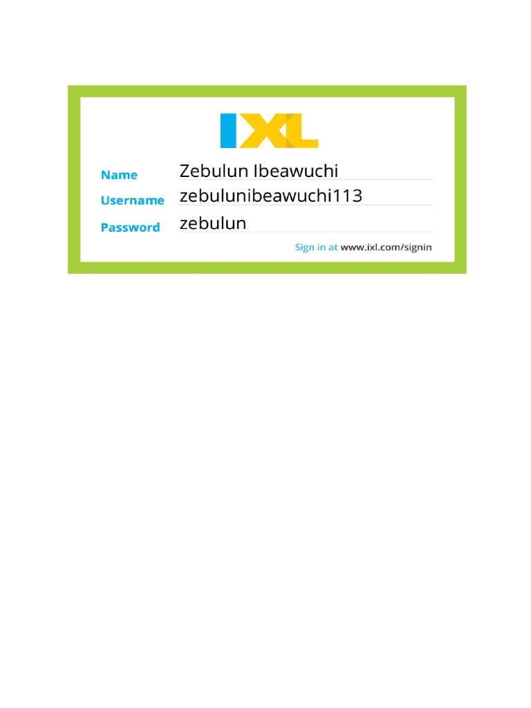 Ixl Details | PDF