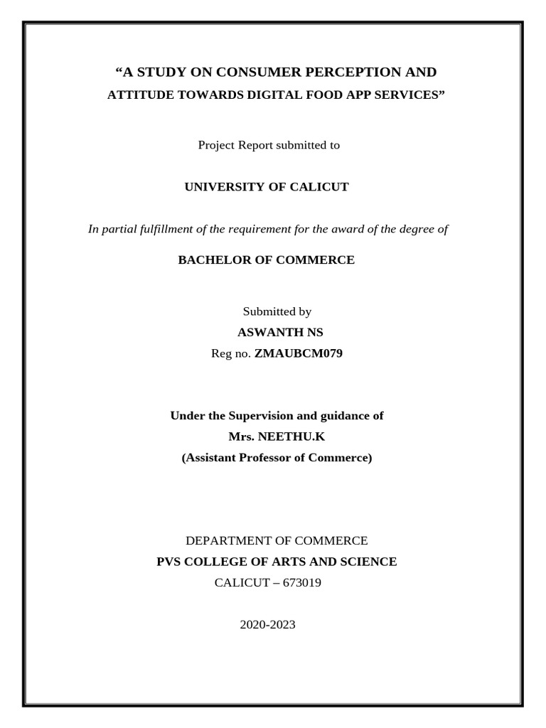 ASWANTH (1) | PDF | Sampling (Statistics) | Restaurants