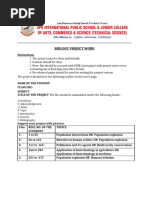 Biology Project Topics - 2024-2025, Class 12 | PDF | Cancer ...