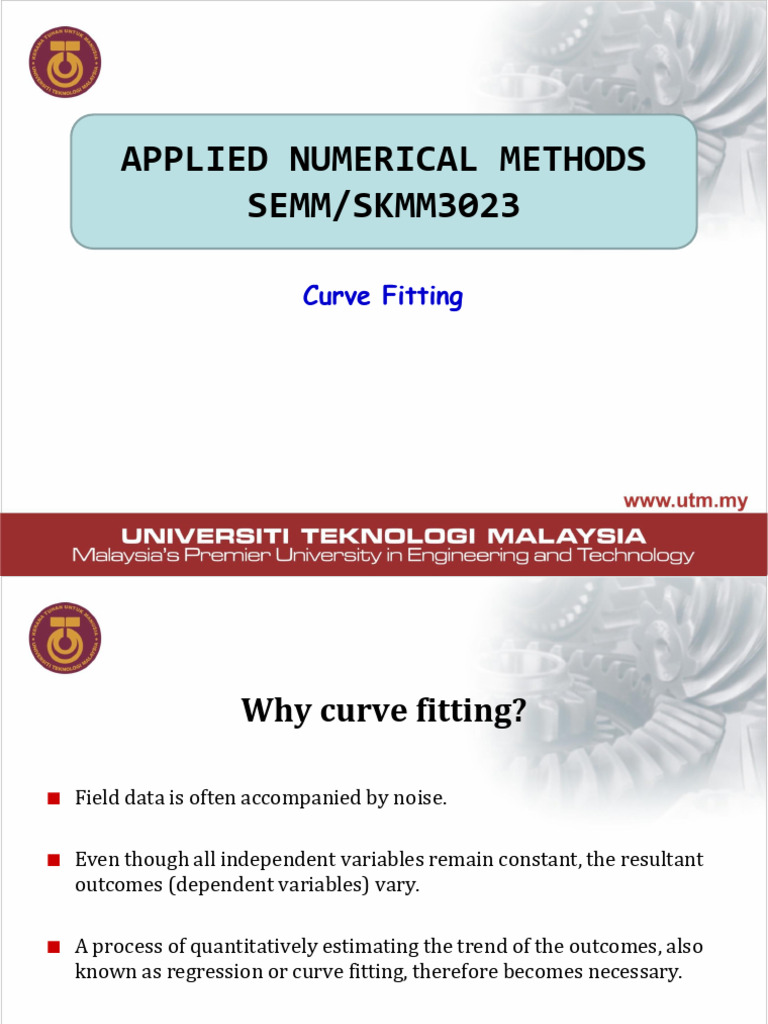 Lecture 5 Curve FittingMS | PDF | Least Squares | Regression Analysis