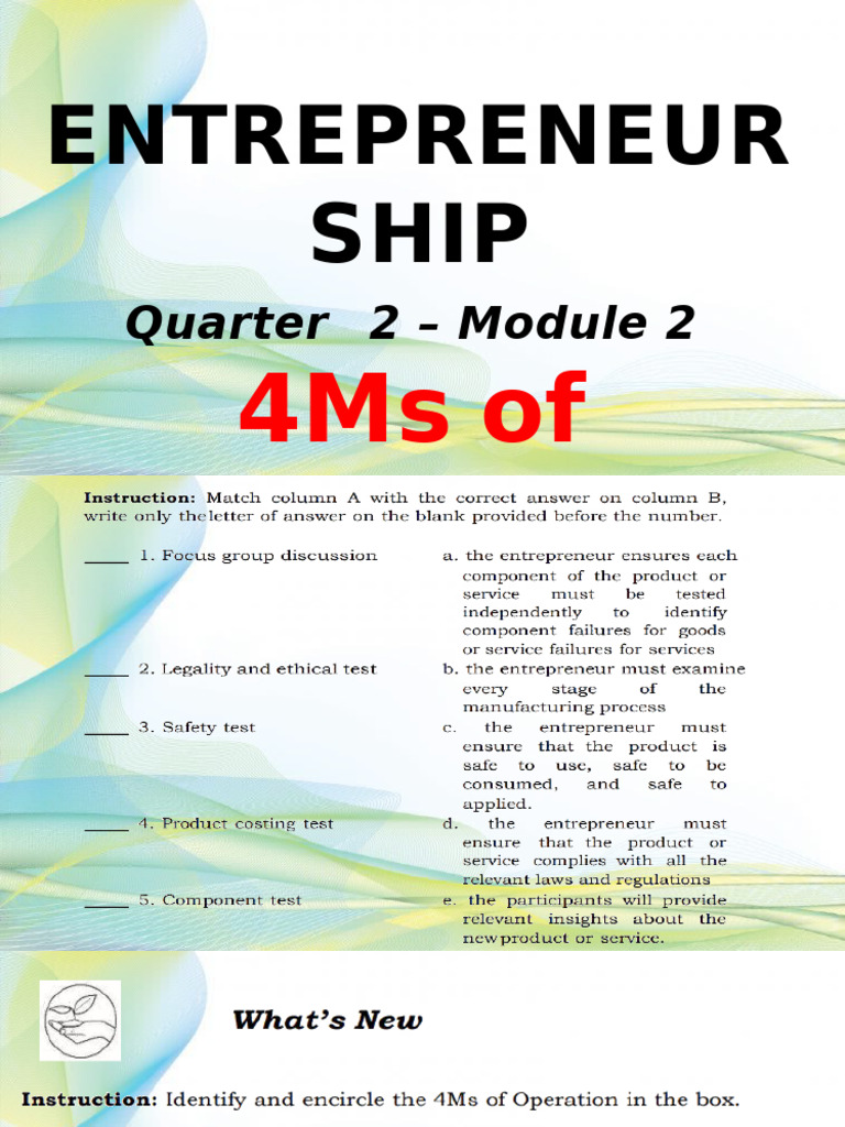 2 Q2 Entrep Autosaved | PDF | Warehouse | Retail