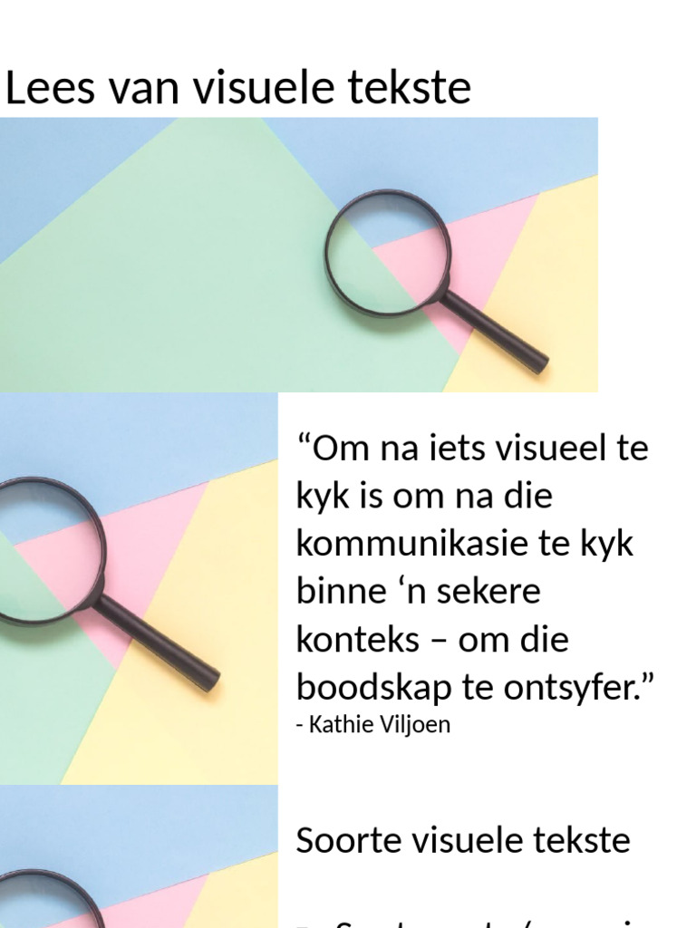 Inleiding - Visuele Tekste | PDF