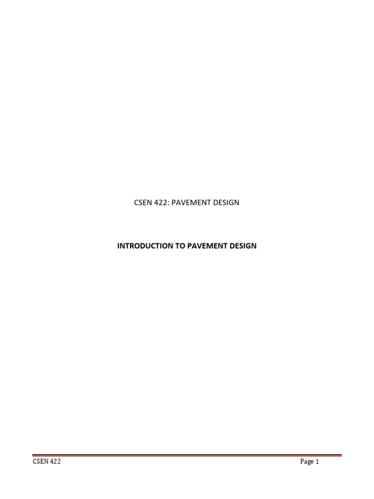 Pavement Design Essentials | PDF | Road Surface | Concrete
