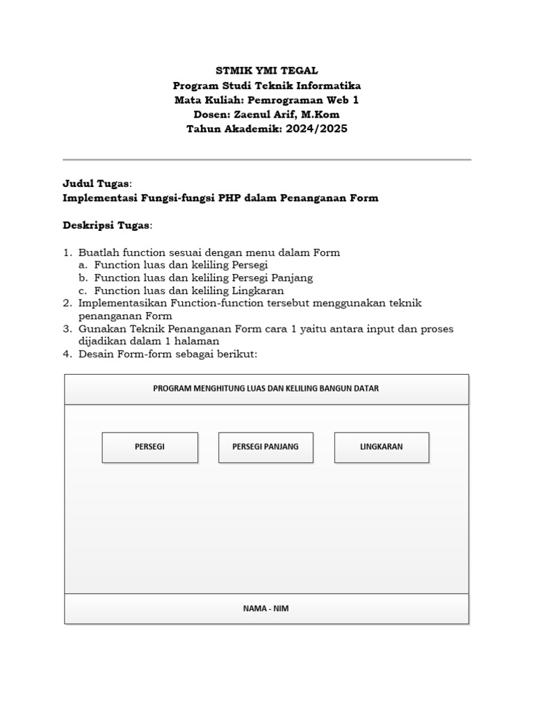 Tugas - Array dan Fungsi | PDF