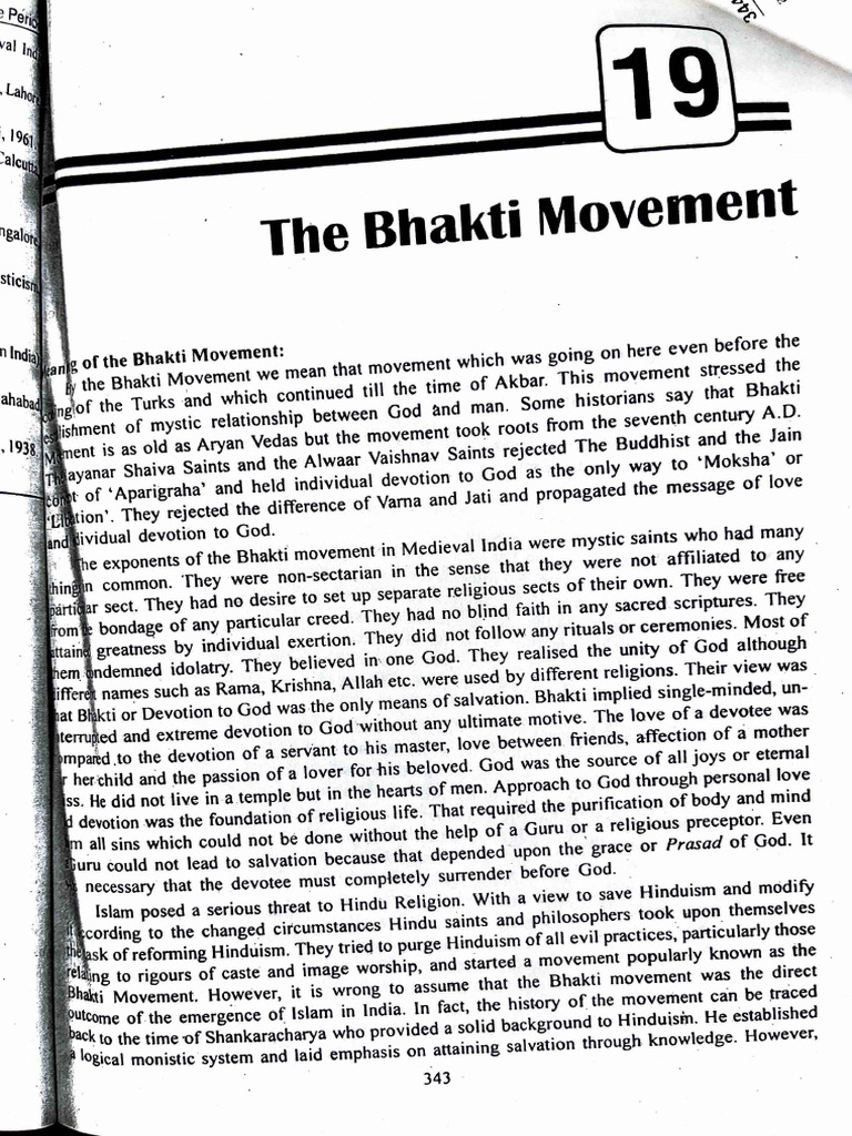 The Bhakti Movement | PDF | Bhakti | Bhakti Movement