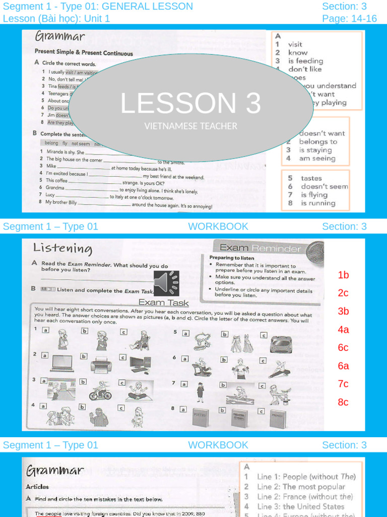 LESSON 3 TQ FCE POWERPOINT | PDF