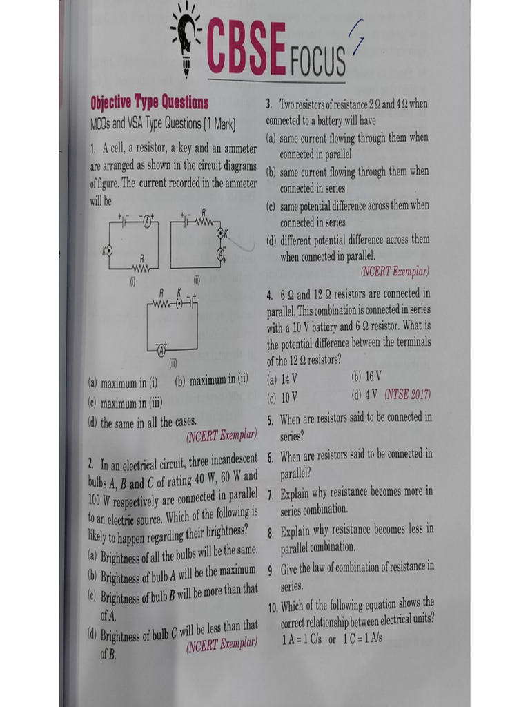 Physics Electricity | PDF