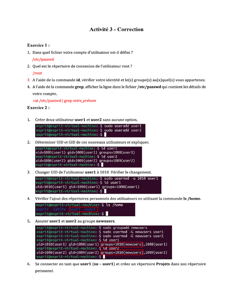 Activité 3-Correction (1) | PDF