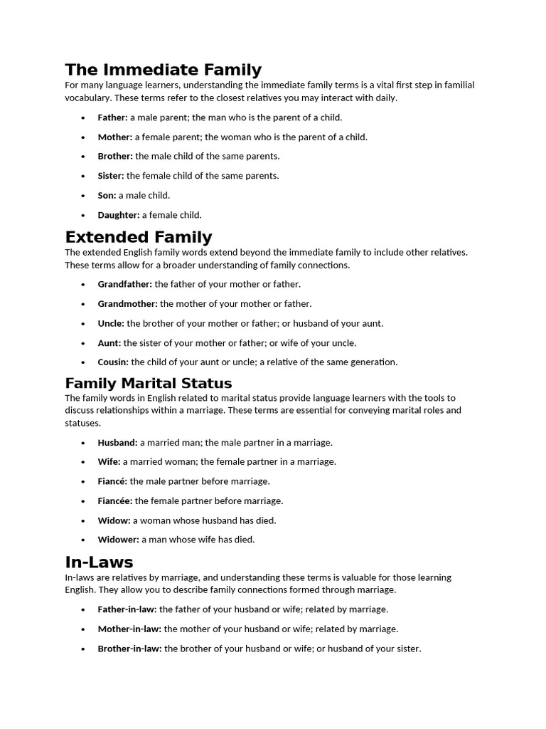 the-immediate-family | PDF | Stepfamily | Family