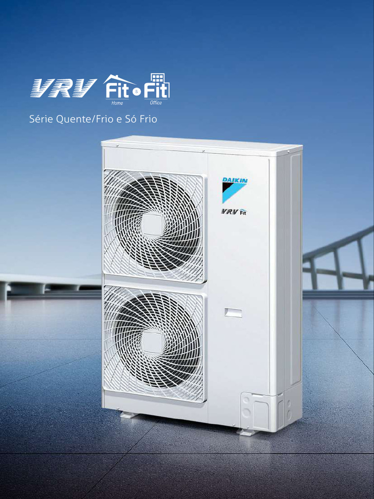 Catálogo VRV Fit e Cassete 1 Via - Daikin | PDF | Alternador de energia elétrica | Motores