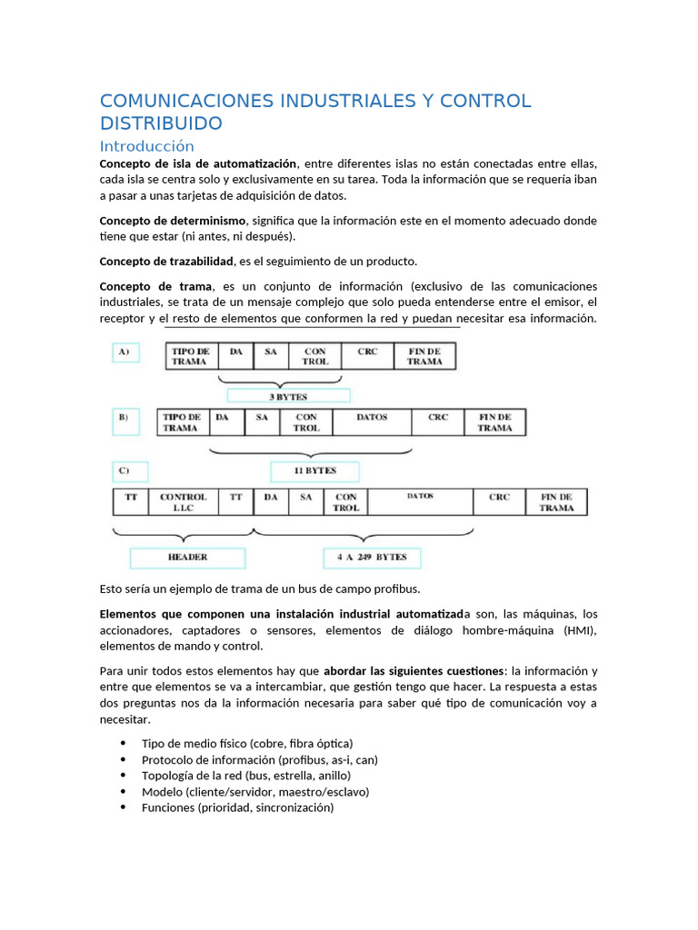 Redes y Control Industrial Avanzado | PDF | Red de computadoras ...