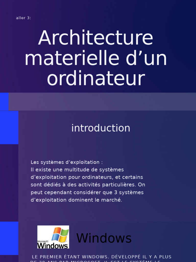 Architecture matérielle des systèmes d'exploitation | PDF | Linux ...