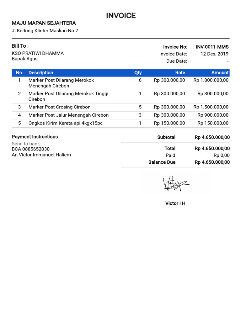 Invoice-INV-0011-MMS | PDF