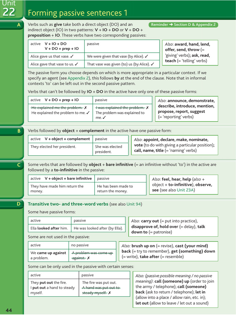 22 Forming Passive Sentences 1 | PDF | Verb | Object (Grammar)
