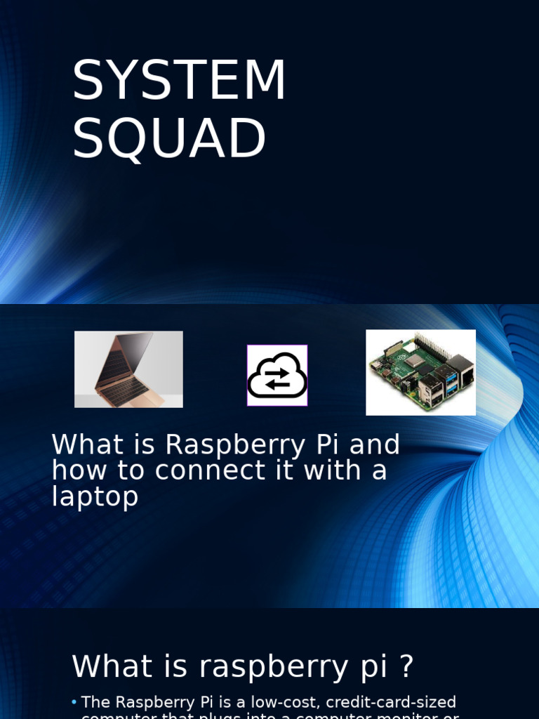 Rpi to Laptop Connection | PDF