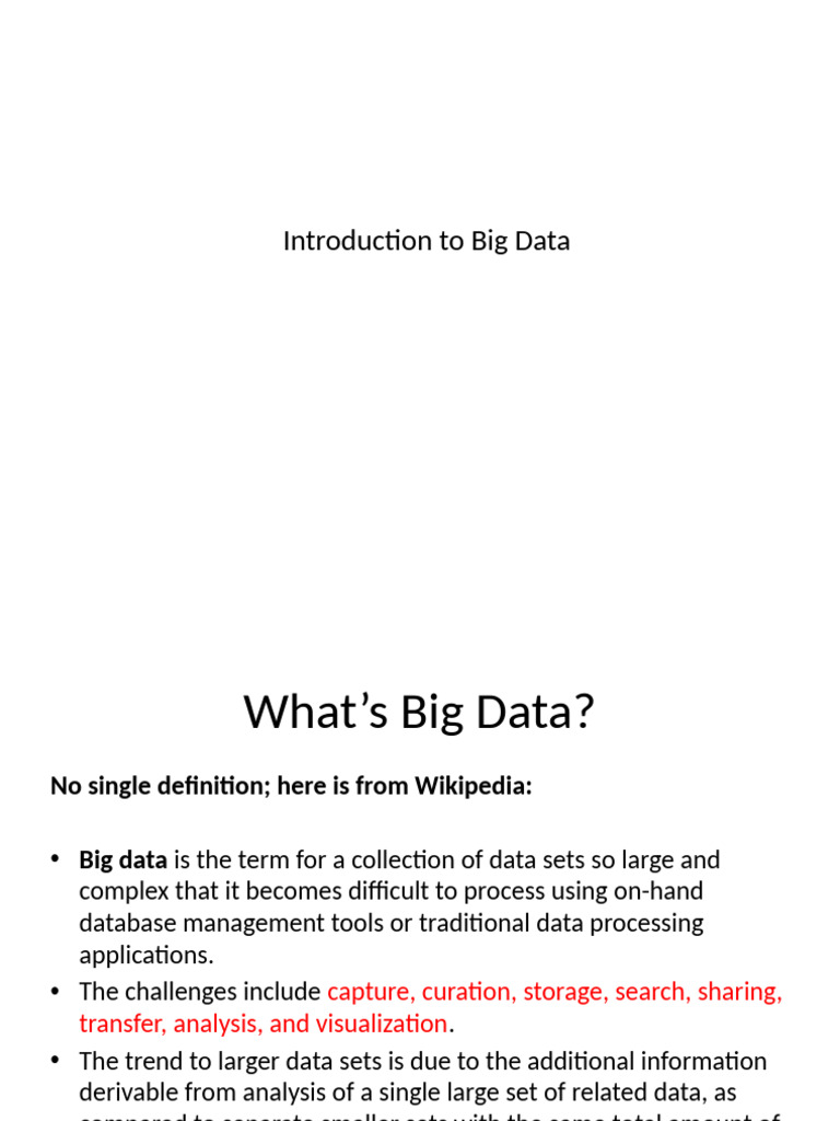 IntroductiontoBigData I | PDF | Big Data | Data