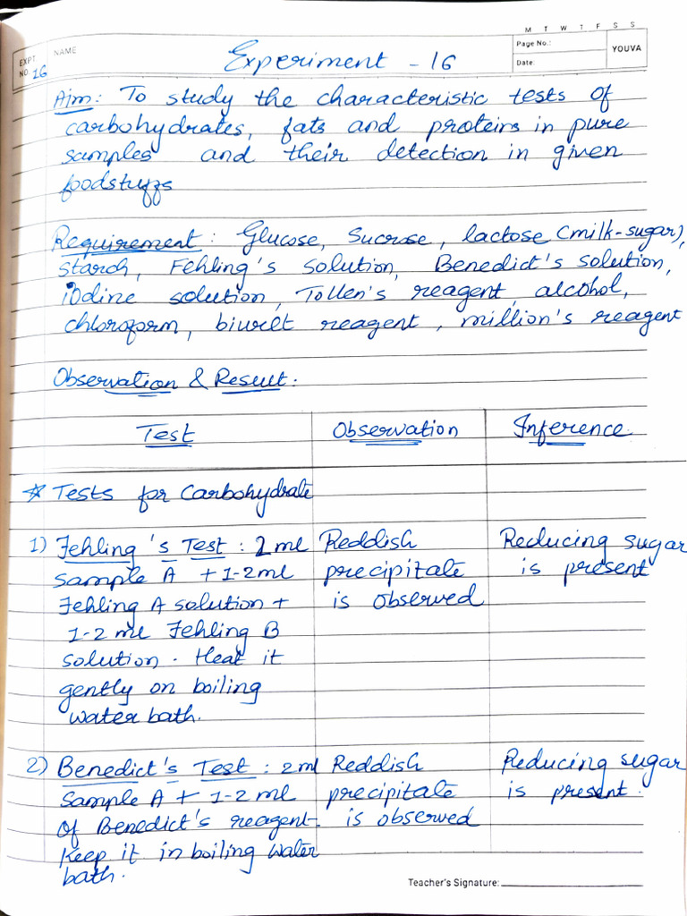 STD 12 Chemistry Experiment 16 | PDF