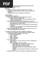 Capital Cities of The World Quiz Answers | PDF