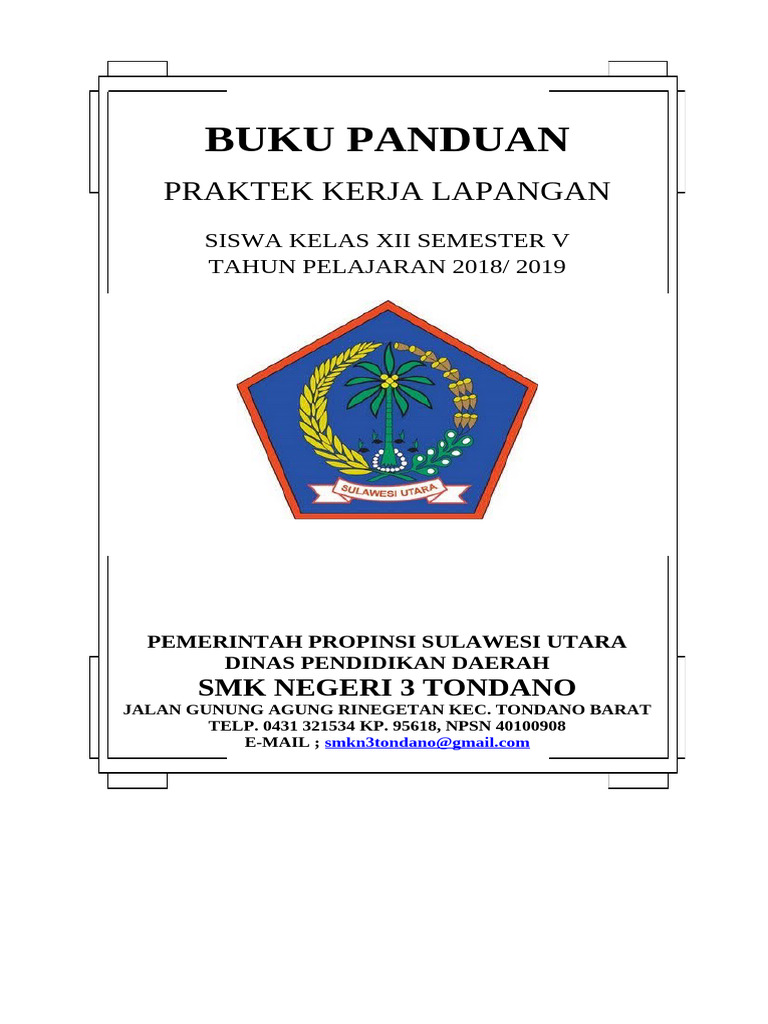 Panduan PKL Siswa SMK Negeri 3 Tondano | PDF