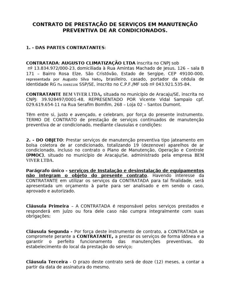 Modelo de CONTRATO | PDF