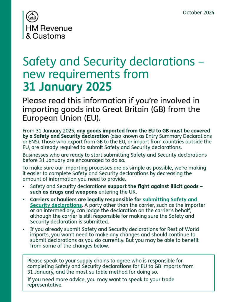 Safety and Security one-pager | PDF