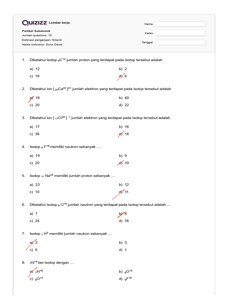 Partikel Subatomik | PDF
