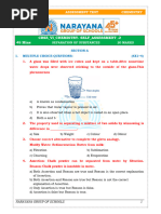 Class 6 Separation of Substances MCQ | PDF