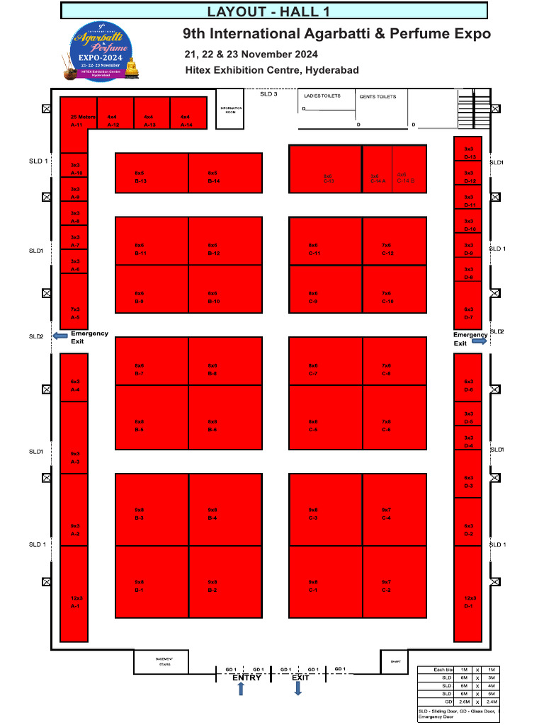 Hitex Grid Layout Hall 1 3 2 | PDF | Incense | Perfumery