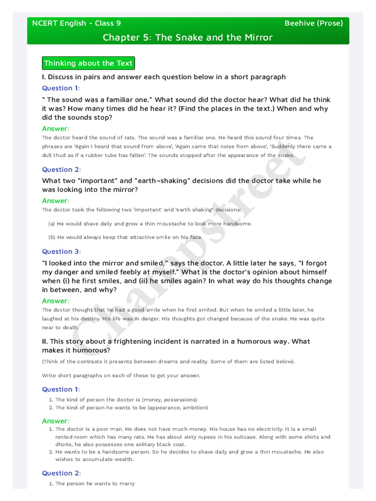 Chapter 5 The Snake and The Mirror | PDF