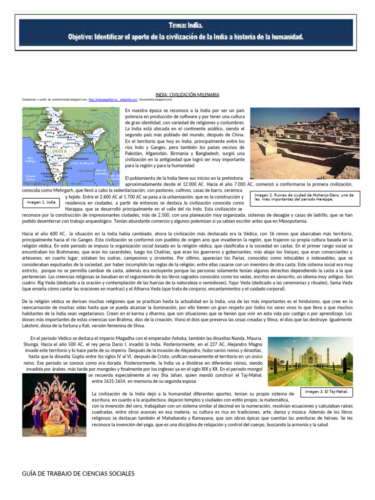 La India Taller-1 | PDF | Vedas | Shiva