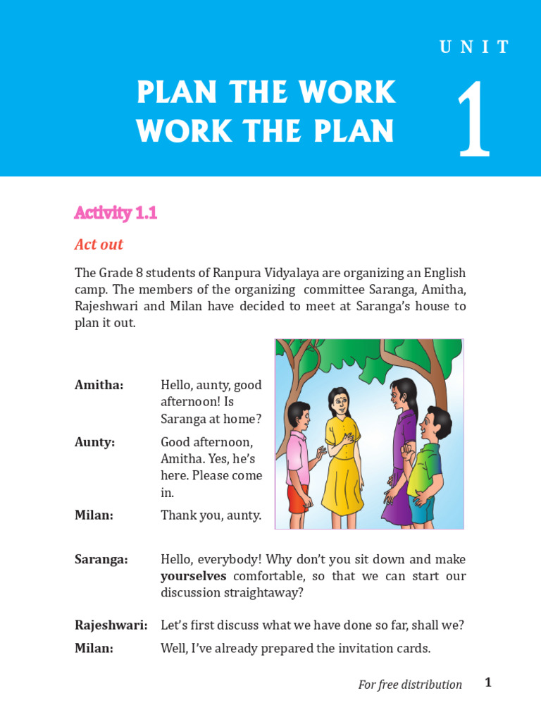 Unit 1 - Grade 8 (English) | PDF | Pronoun | Linguistics