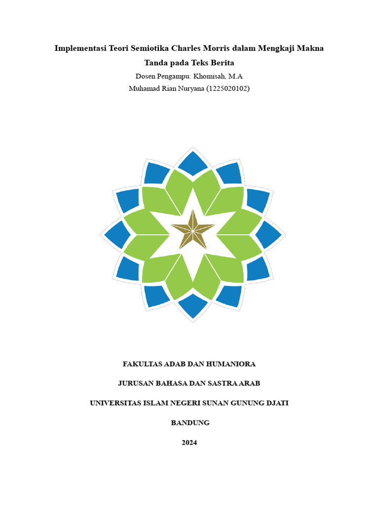 Semiotika Charles Morris pada Teks Berita | PDF