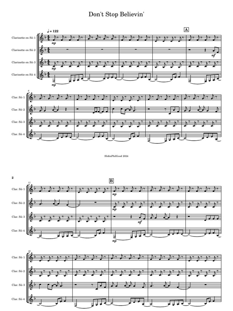 Don't Stop Believin' | PDF