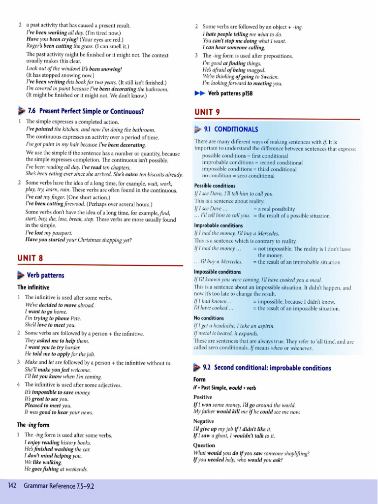 Unit 9 Grammar | PDF