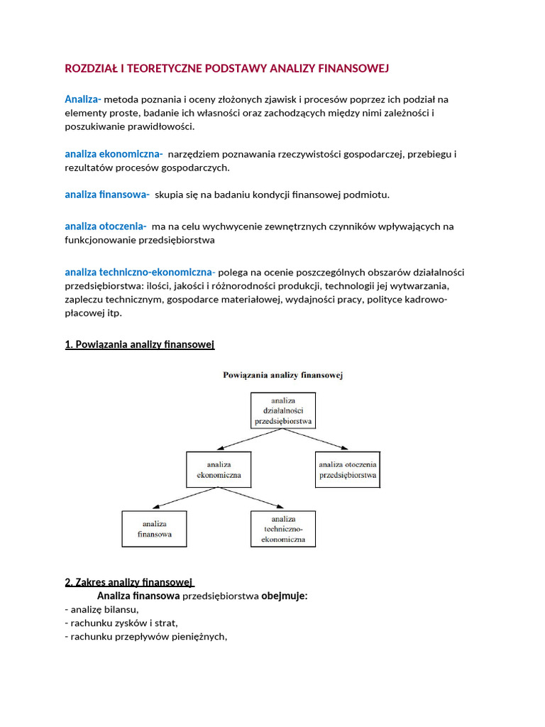 Analiza Finansowa | PDF