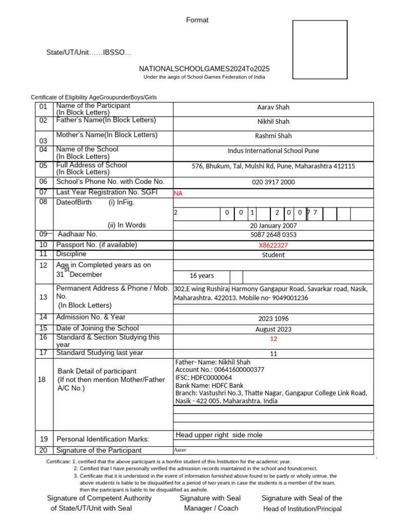SGFI_Eligibility_form[1] | PDF | Privacy | Authentication