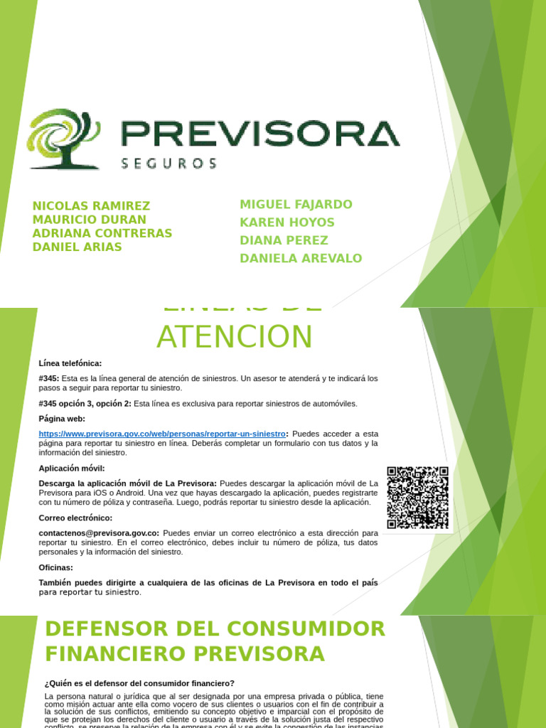 Cómo Reportar Siniestros en La Previsora | PDF | Seguro | Póliza de seguros