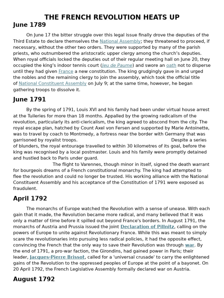 Lesson 12-13 FRA REV 1789-1792 | PDF | French Revolution | French ...